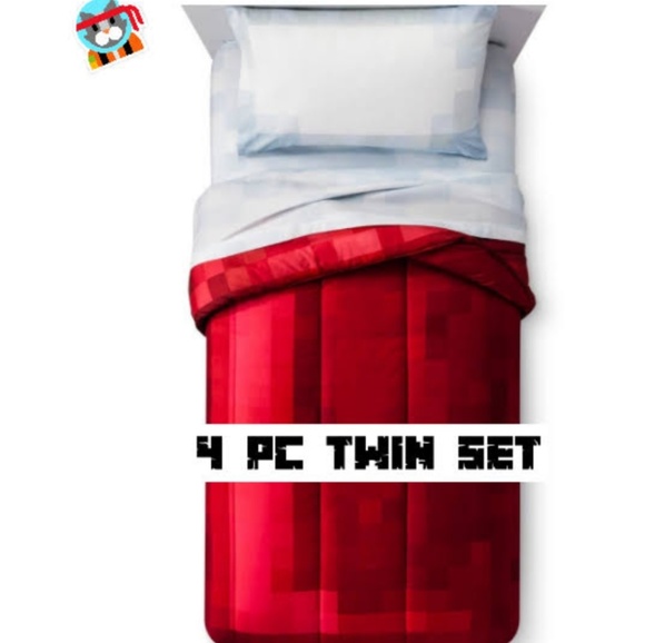 Minecraft | Bedding | Kids 4 Piece Minecraft Twin Comforter Set | Poshmark